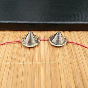 5 Big Waziri Vintage Style Spike Buttons DIY Findings Belly Dancing ...