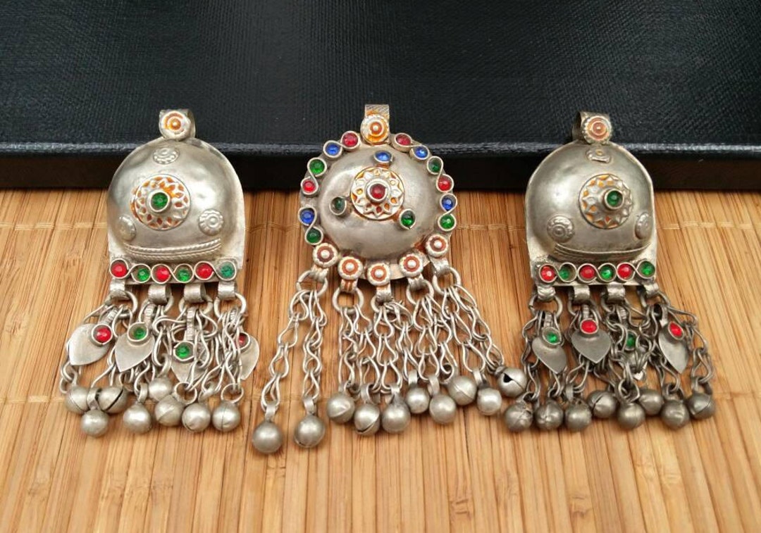 Vintage Afghan Kuchi Tribal Pendants DIY Costume Designing Supply ...