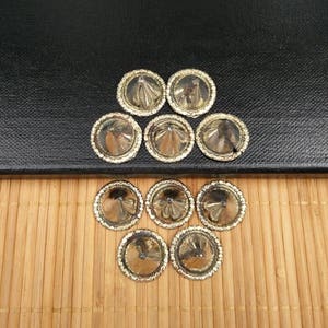 5 Big Waziri Vintage Style Spike Buttons DIY Findings Belly Dancing ...
