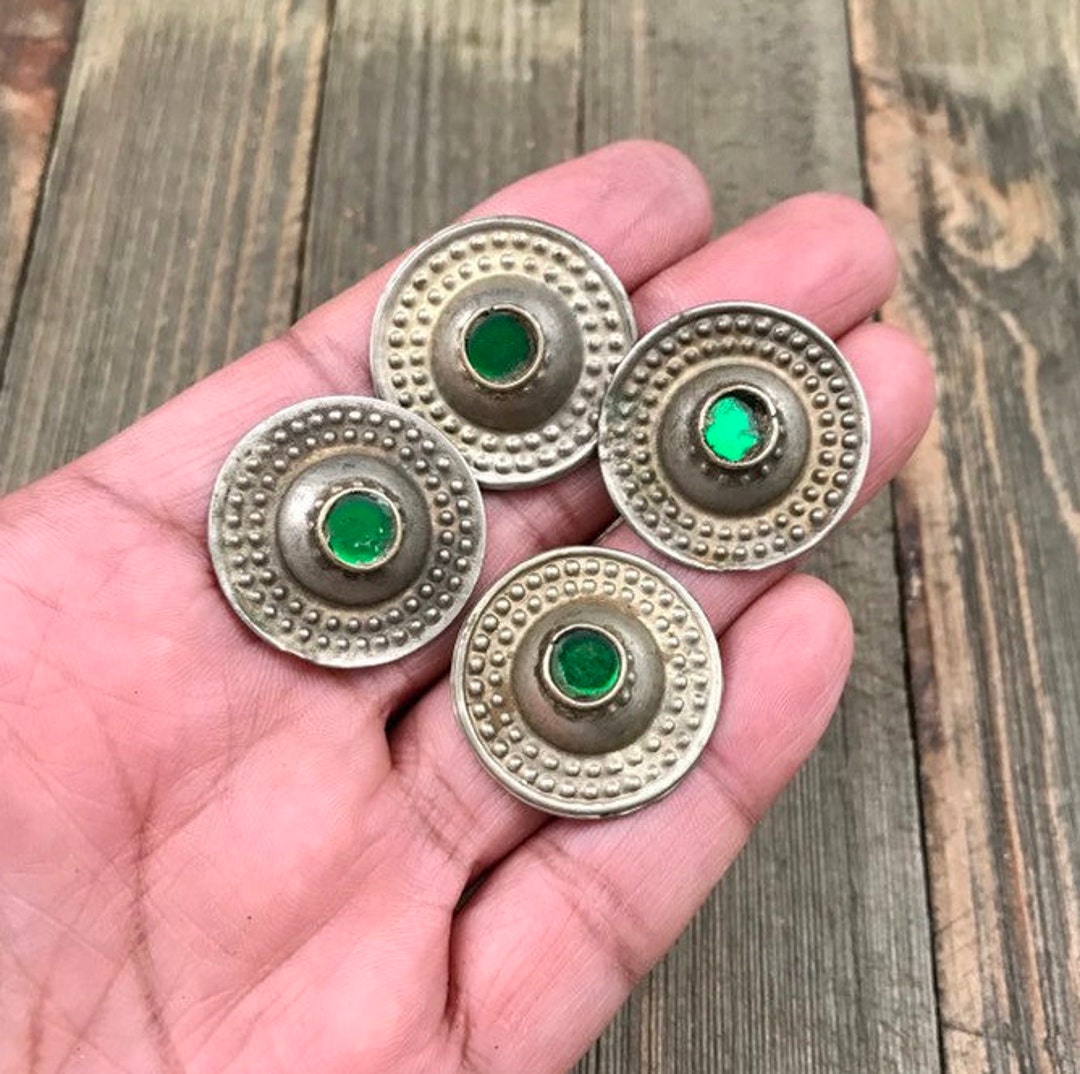 4 Almost Same Similar Vintage Buttons Belly Dancing Costume Supply ...