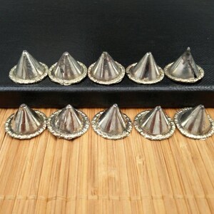 5 Big Waziri Vintage Style Spike Buttons DIY Findings Belly Dancing ...