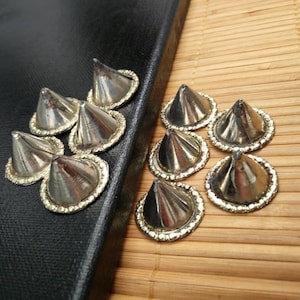 5 Big Waziri Vintage Style Spike Buttons DIY Findings Belly Dancing ...