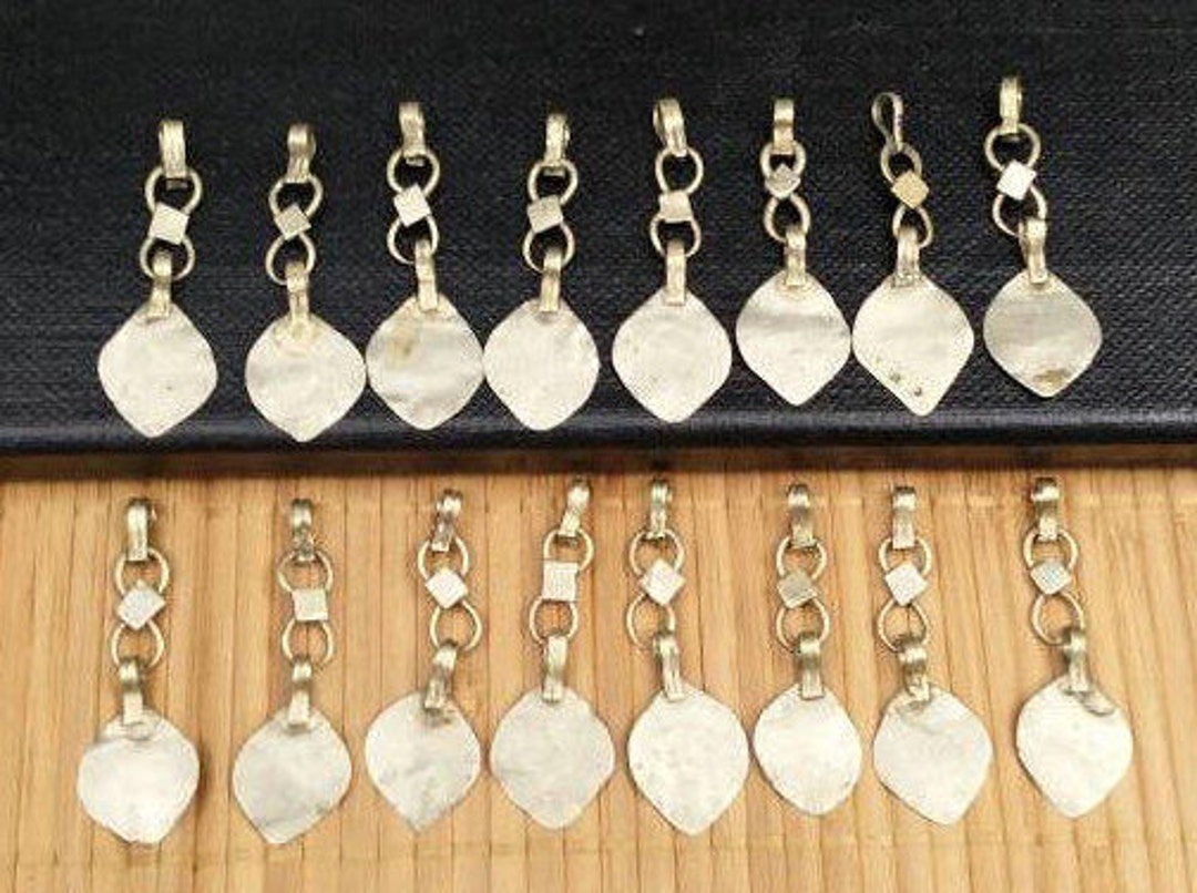 16 Vintage Antique Charms DIY Belly Dance Costume Dress Tribal Kuchi ...