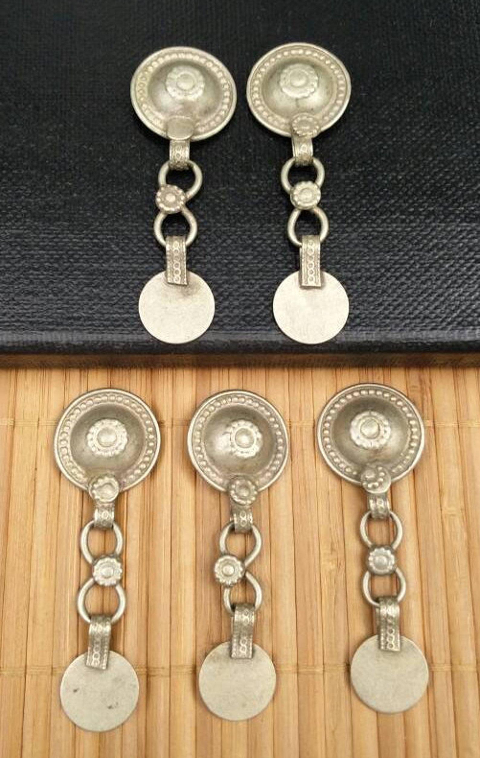 5 Vintage Turkoman Buttons DIY Findings Belly Dancing Costume Supply ...