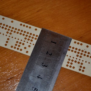 Vintage Mainframe Perforated Computer Punched Paper Tape With Old ...