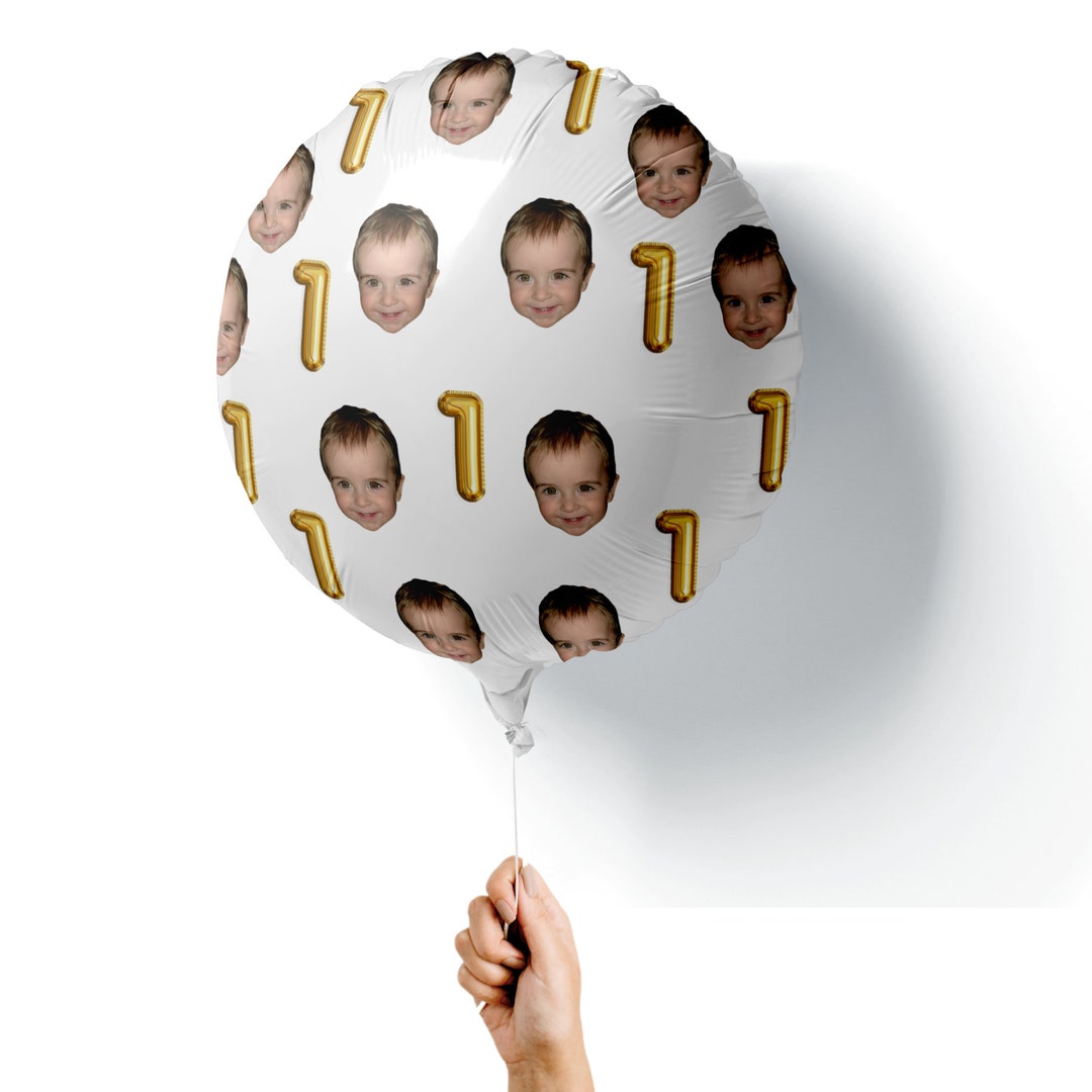 1st Birthday Balloon, Photo Birthday Balloon, 1st Birthday Decorations ...