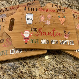Santa Plate, Cookies for Santa, Personalized Santa Plate, Santa Board ...