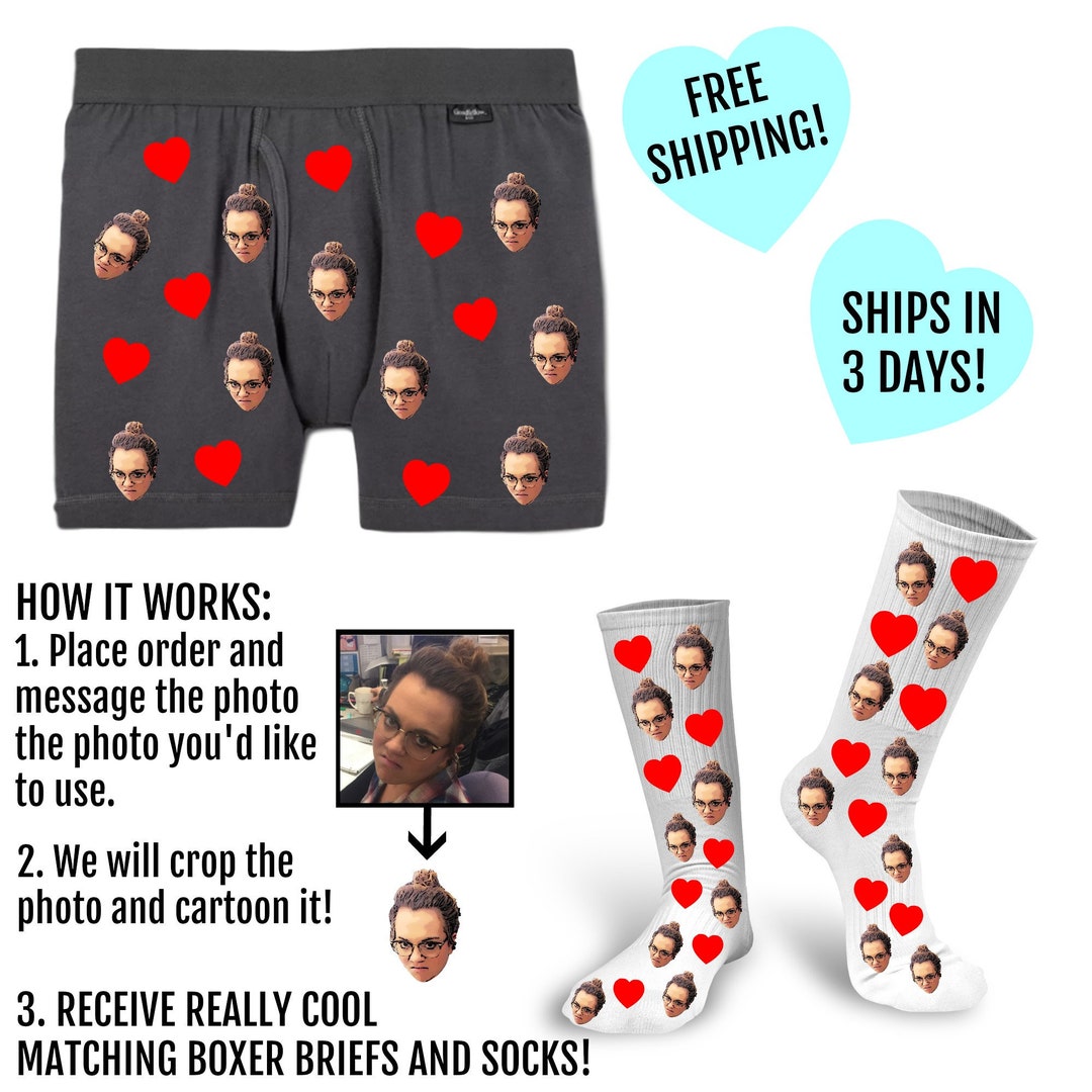 Stocking Stuffer for Him, Boxer Briefs, Personalized Boxers, Groom ...