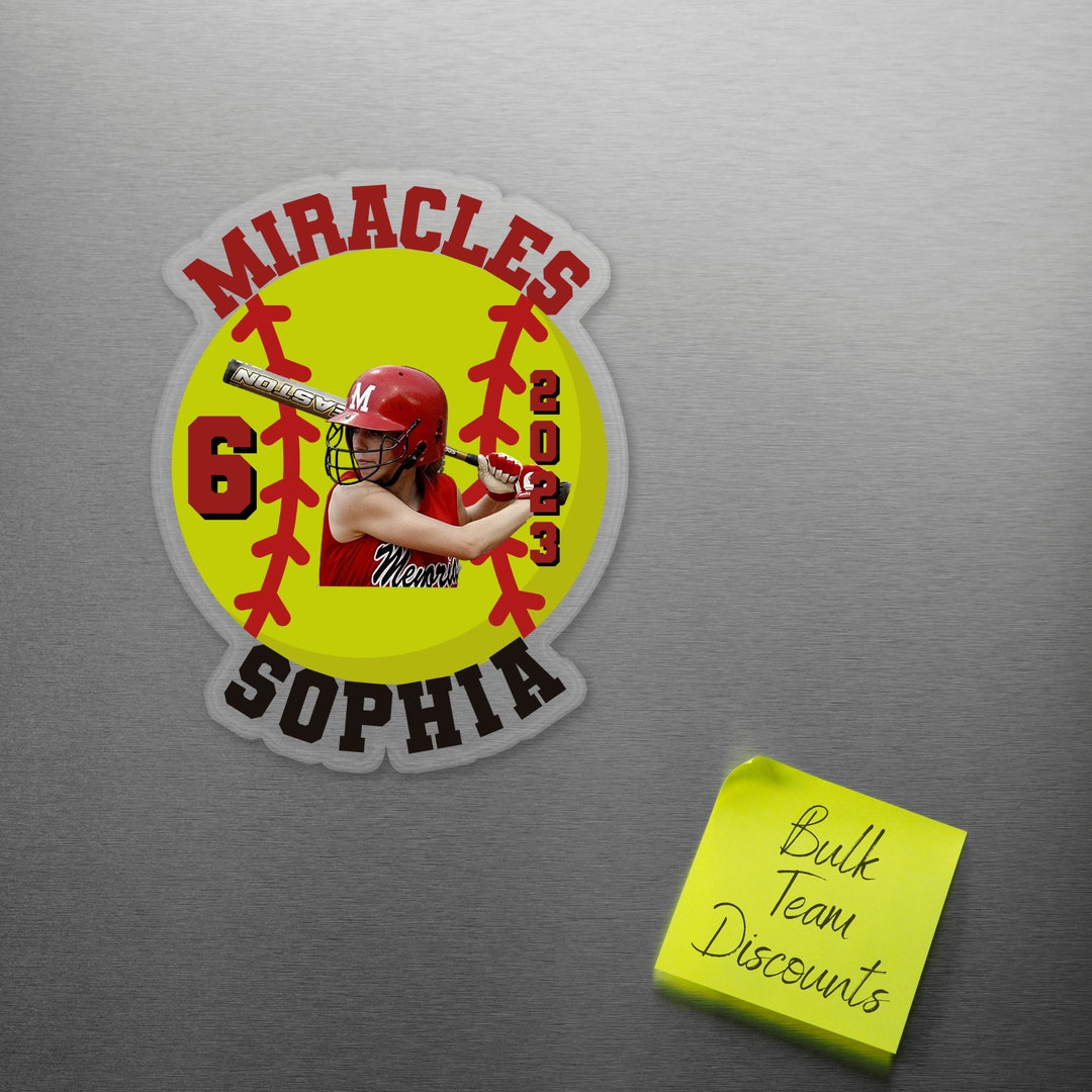 Softball Magnet, Softball Player Magnet, Gift for Softball Player ...