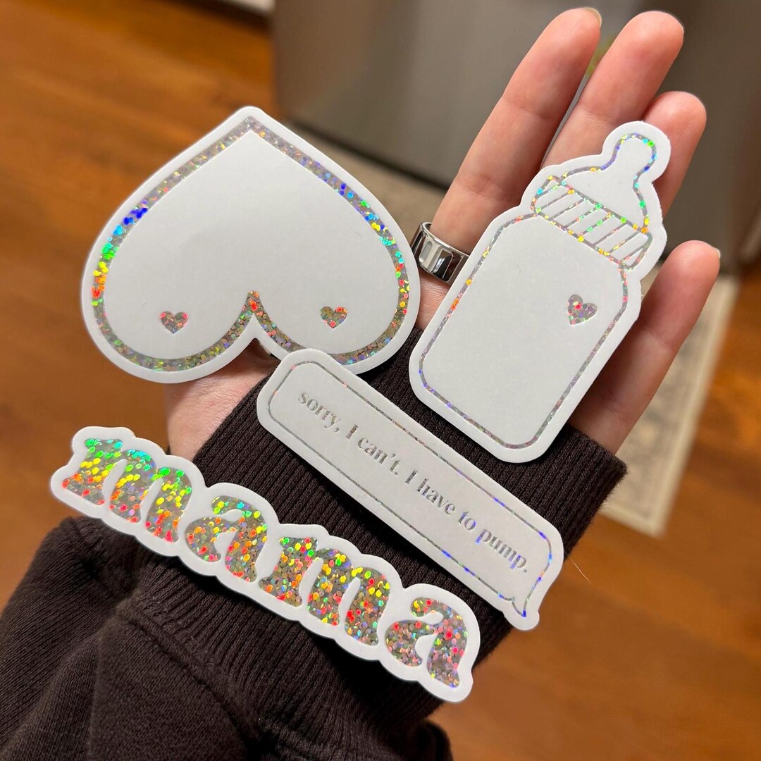 GLITTER Breastfeeding Stickers for Pumping Moms | Perfect for Ceres ...