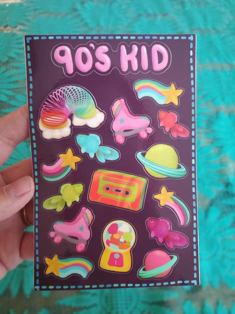 90's Kid Sticker Sheet - Etsy
