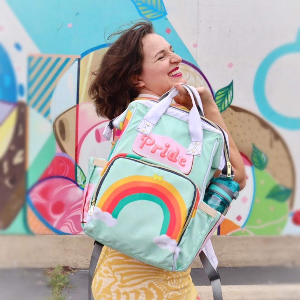 LGBTQ Pride Backpack, Rainbow Pride Pack, BTLM Bag, Travel Day Trip Bag ...