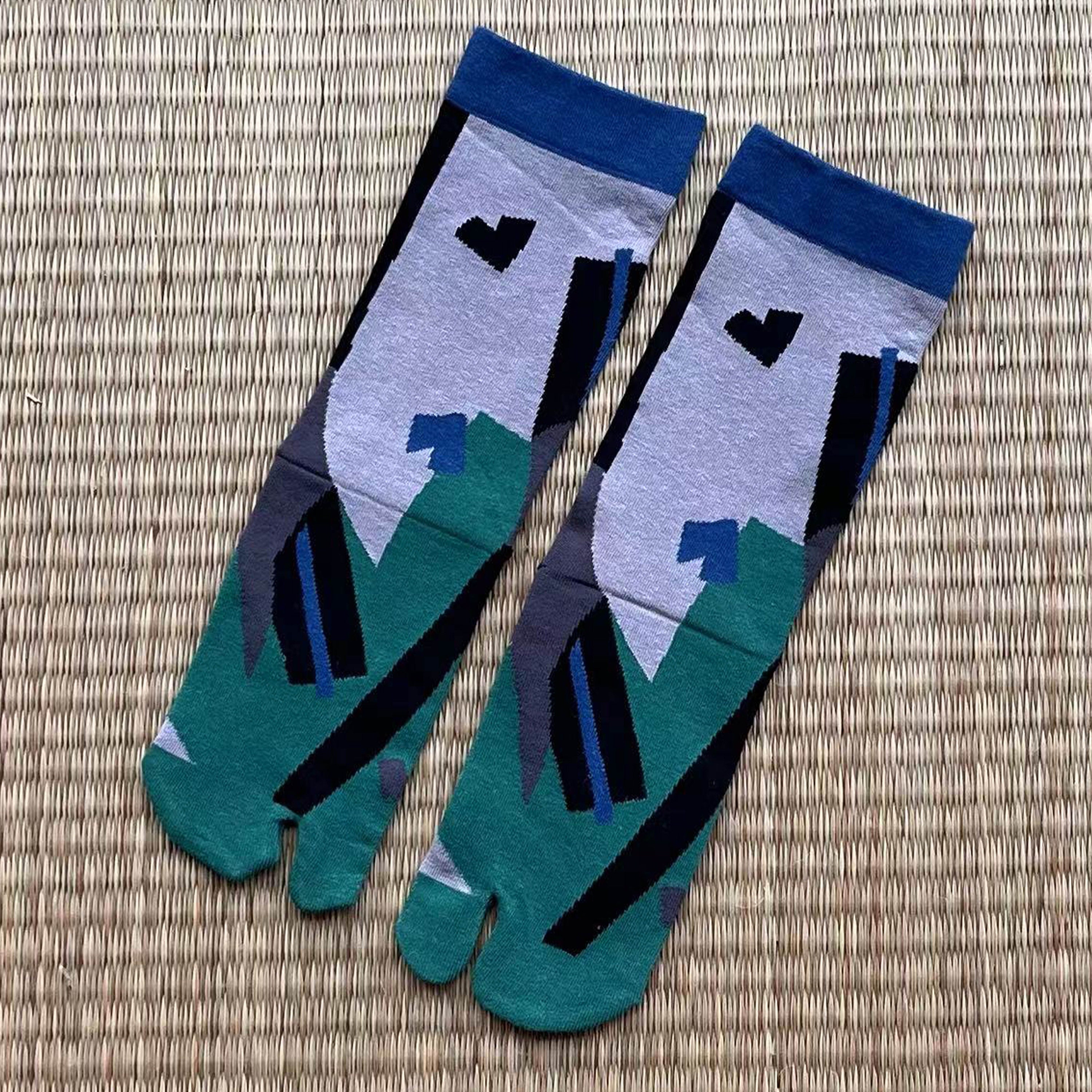 Japanese Style Women's Men's Split-toe Tabi Summer Cotton Socks - Etsy
