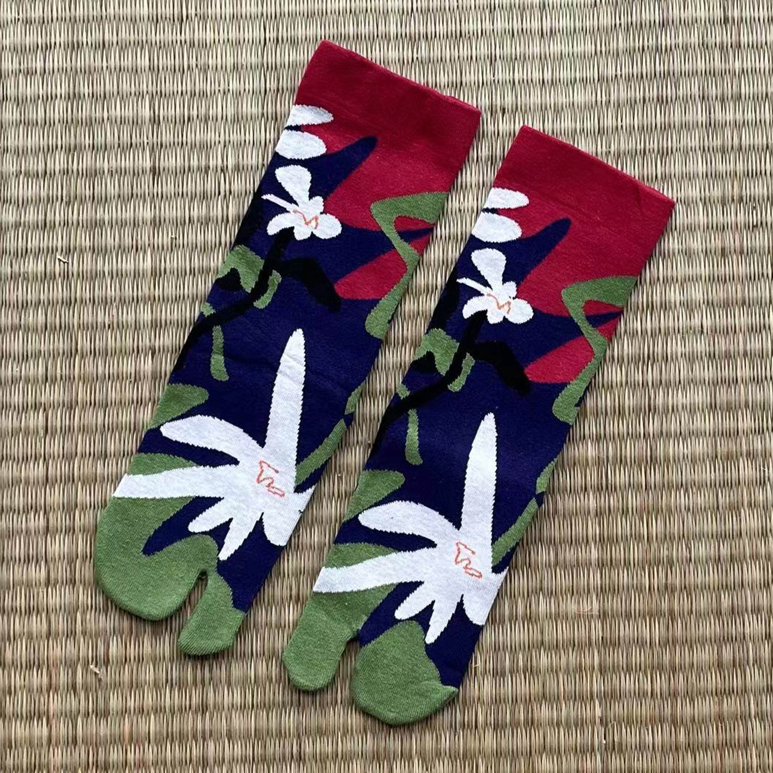 Japanese Style Women's Men's Split-toe Tabi Summer Cotton Socks - Etsy