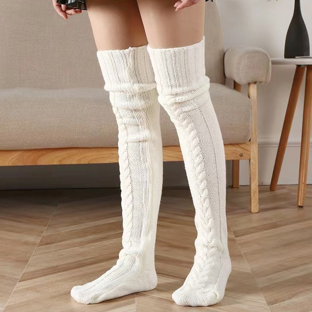 85 CM Thick Thigh Thigh High Socks Extra Long Thigh High - Etsy