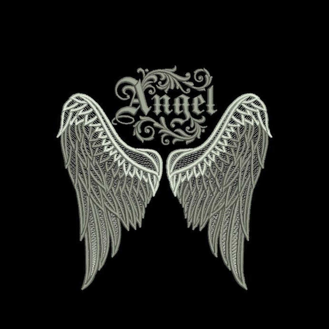 3 Sizes Machine Embroidery Design Beautiful Angel | Etsy