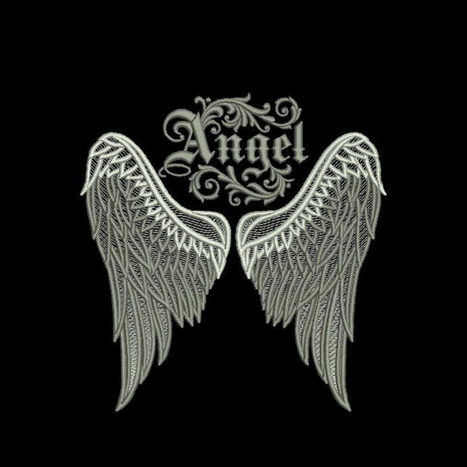 3 Sizes Machine Embroidery Design Beautiful Angel | Etsy