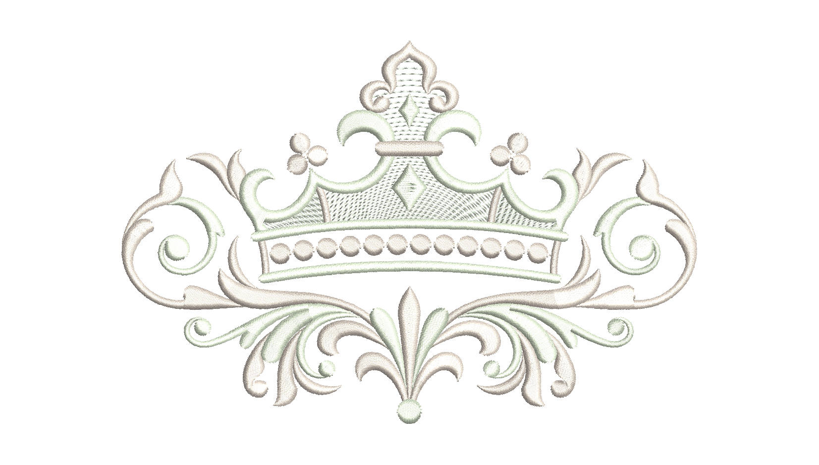 3 Sizes Machine Embroidery Design Beautiful Royal Crown - Etsy UK