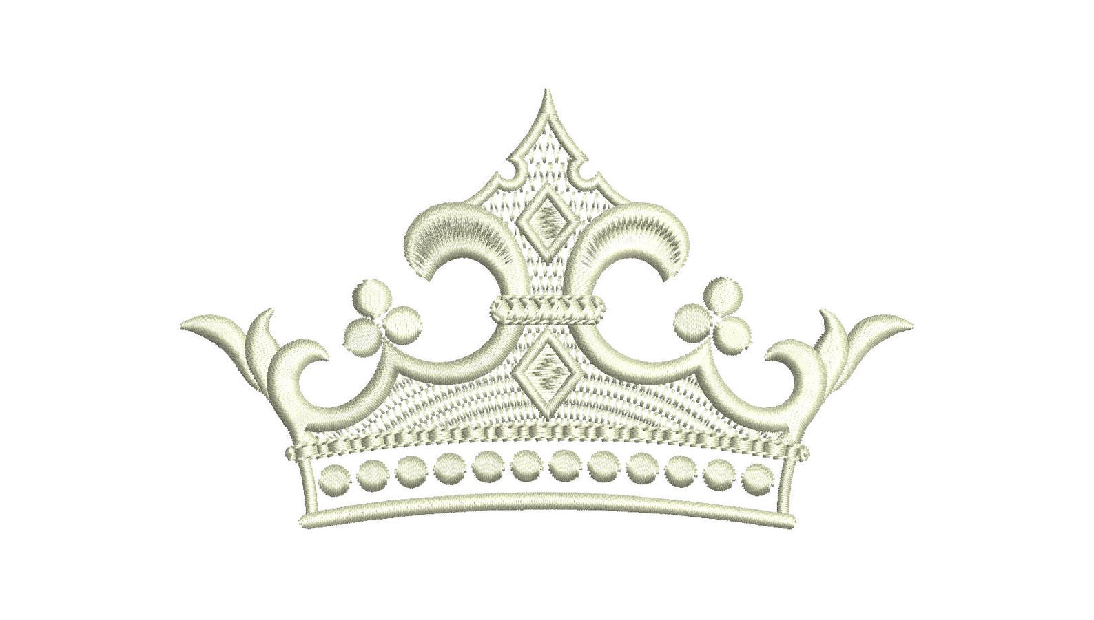 5 Sizes Machine Embroidery Design Royal Crown File Instant - Etsy