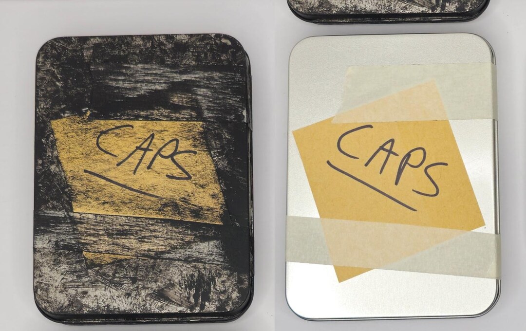 Fallout Cap Stash Tin LARGE, Mentats, Fixer, Buffout Tins, Can Use to ...