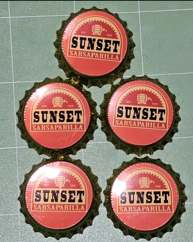 Fallout Nuka Cola, Sunset Sarsparilla Bottle Caps 1 Inch, Actual Bottle ...