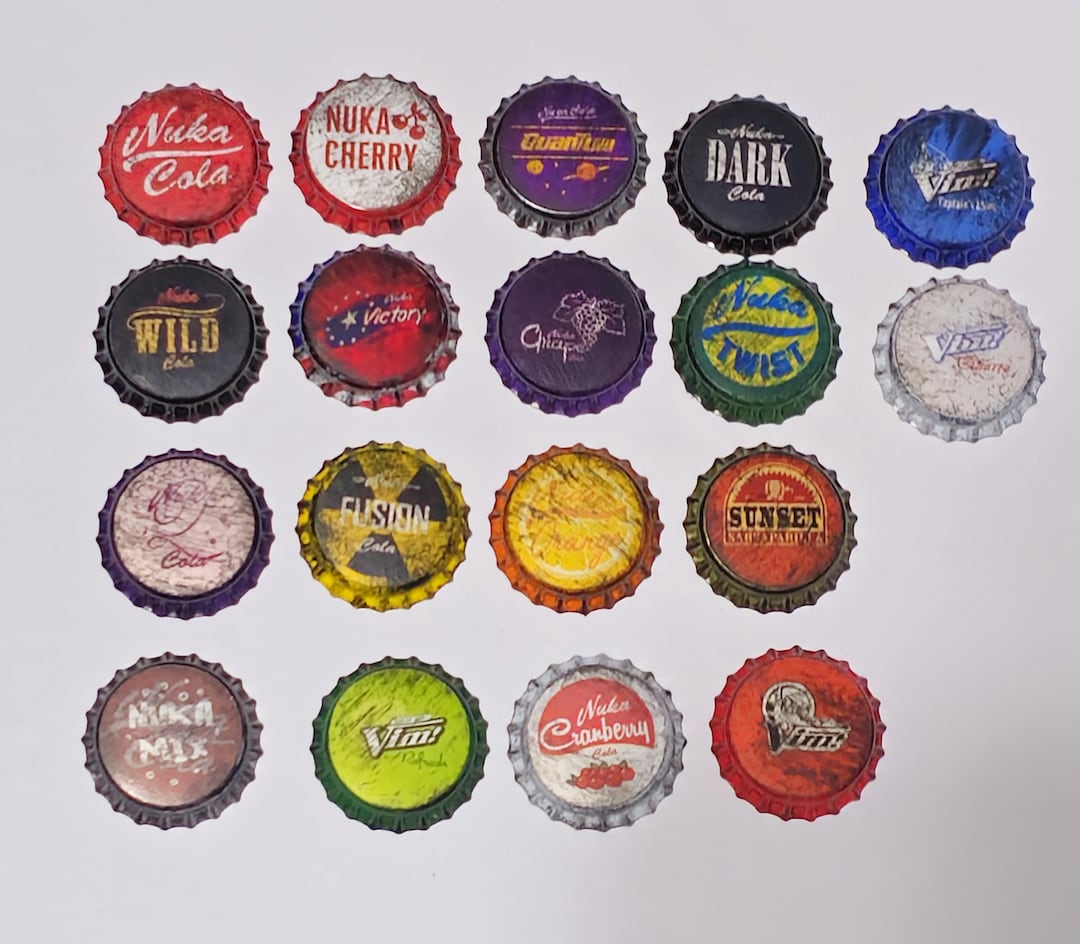 WEATHERED Fallout Nuka Cola Vim Sunset Sarsaparilla Factions Bottle ...