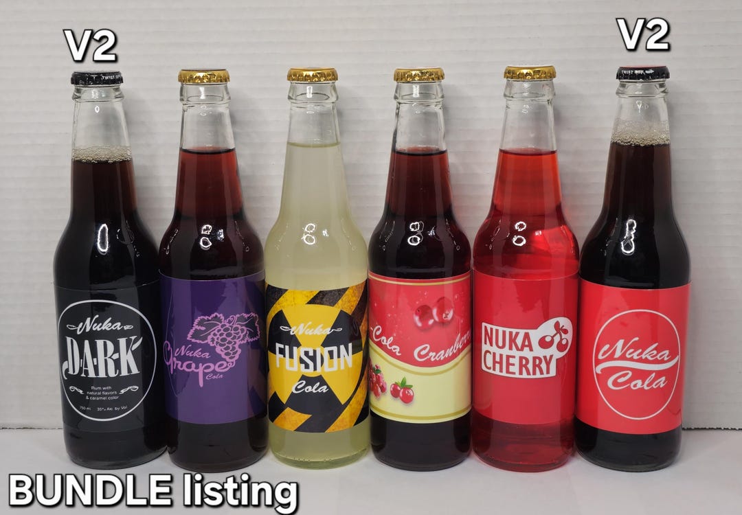 Fallout Nuka Cola BUNDLES Quantum, Wild, Orange, Victory, Sunset ...