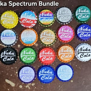 Fallout Nuka Cola Bottle Caps Nuka Mix, Spectrum, London Variety ...