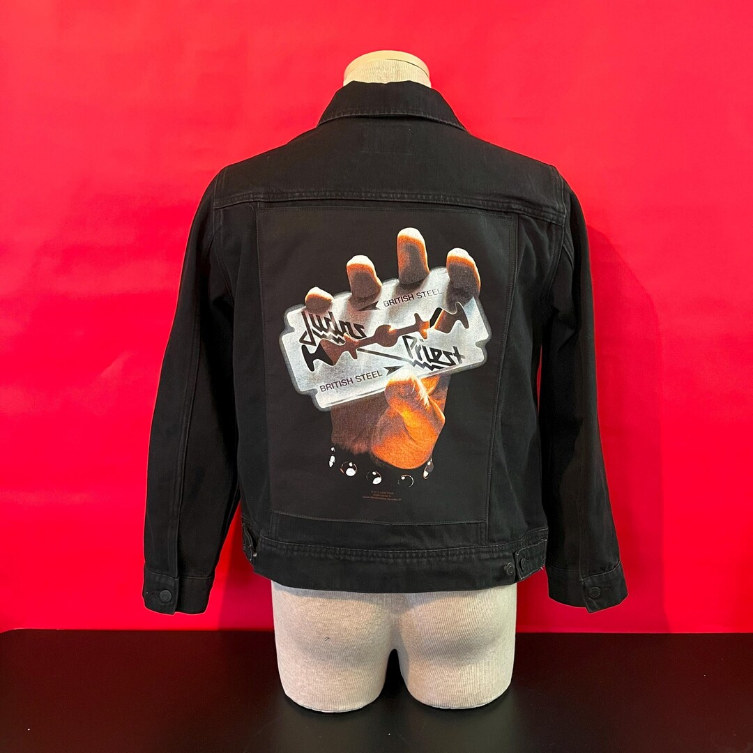 JUDAS PRIEST Jean Jacket Denim Judas Priest Jacket Heavy Metal Jacket ...