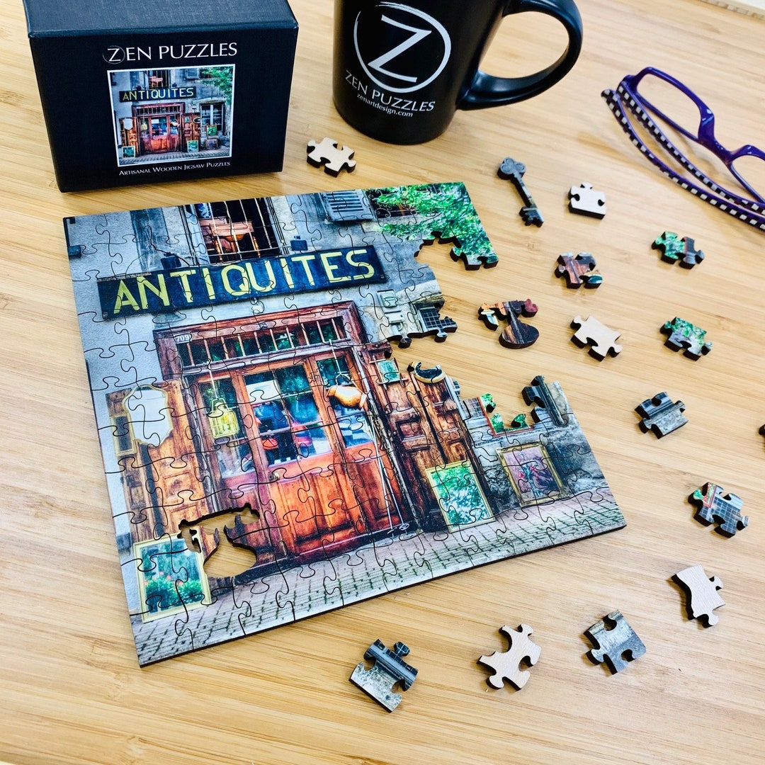 Antiquités - Zen Puzzle - Hand Crafted Artisanal Wooden Jigsaw Puzzle ...