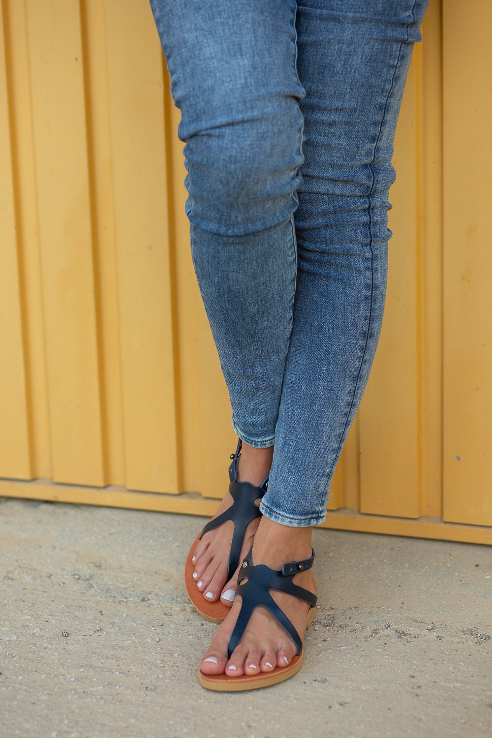 Sandals/ Greek Leather Sandals/ T-strap Sandals/ Ancient Grecian ...
