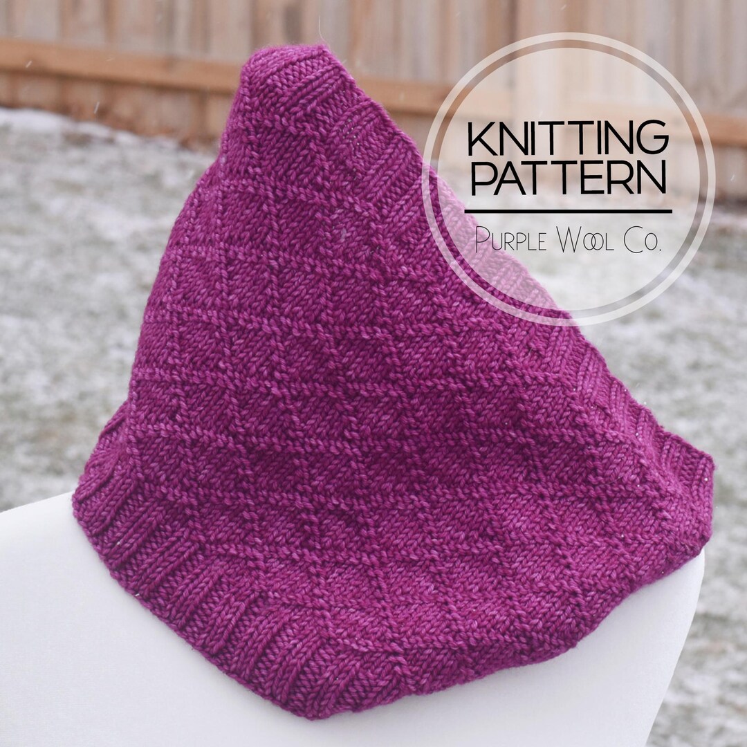 JULIANNE Cowl Knitting Pattern | PDF Cowl Knitting Pattern | Worsted ...