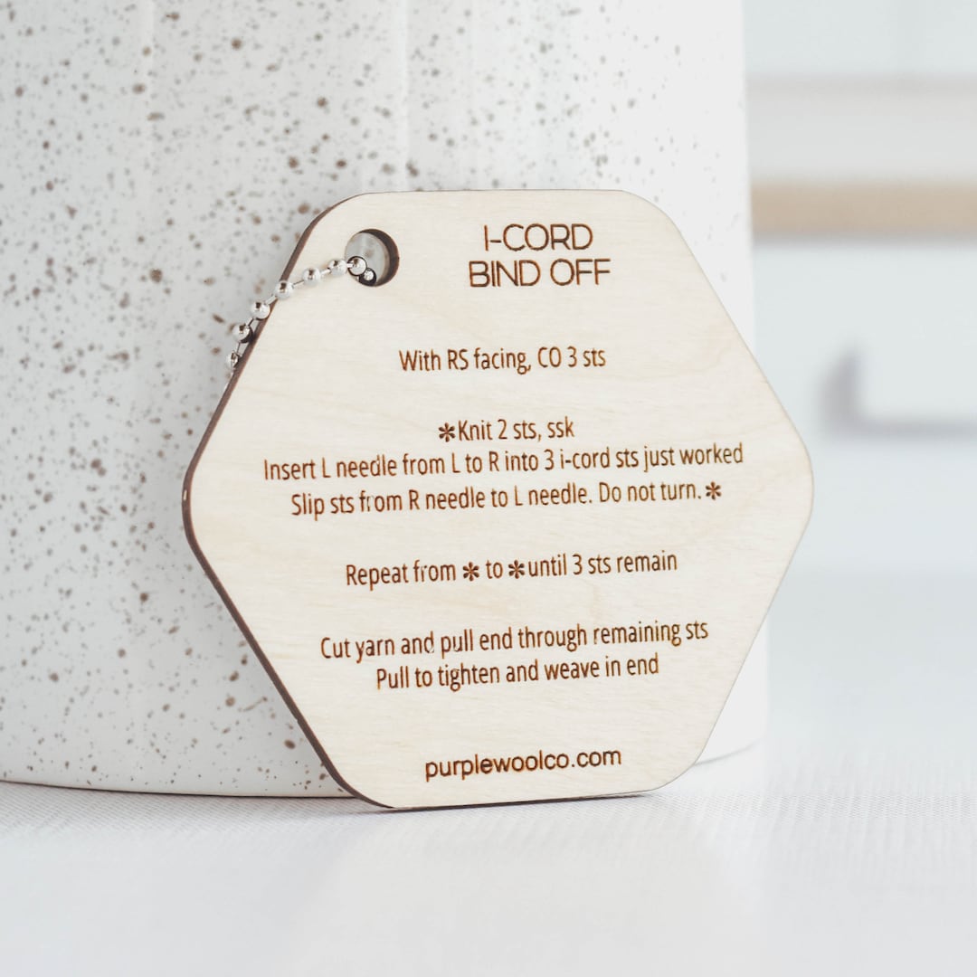 I-cord Bind off Help Instruction Tool, Bind off Instructions, I-cord ...