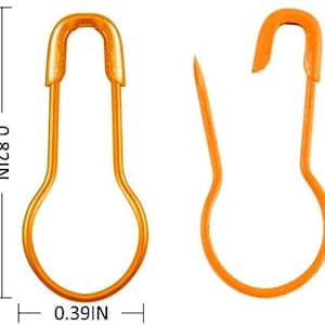 Rainbow Assorted Bulb Safety Pin Stitch Markers, Tarnish Resistant ...