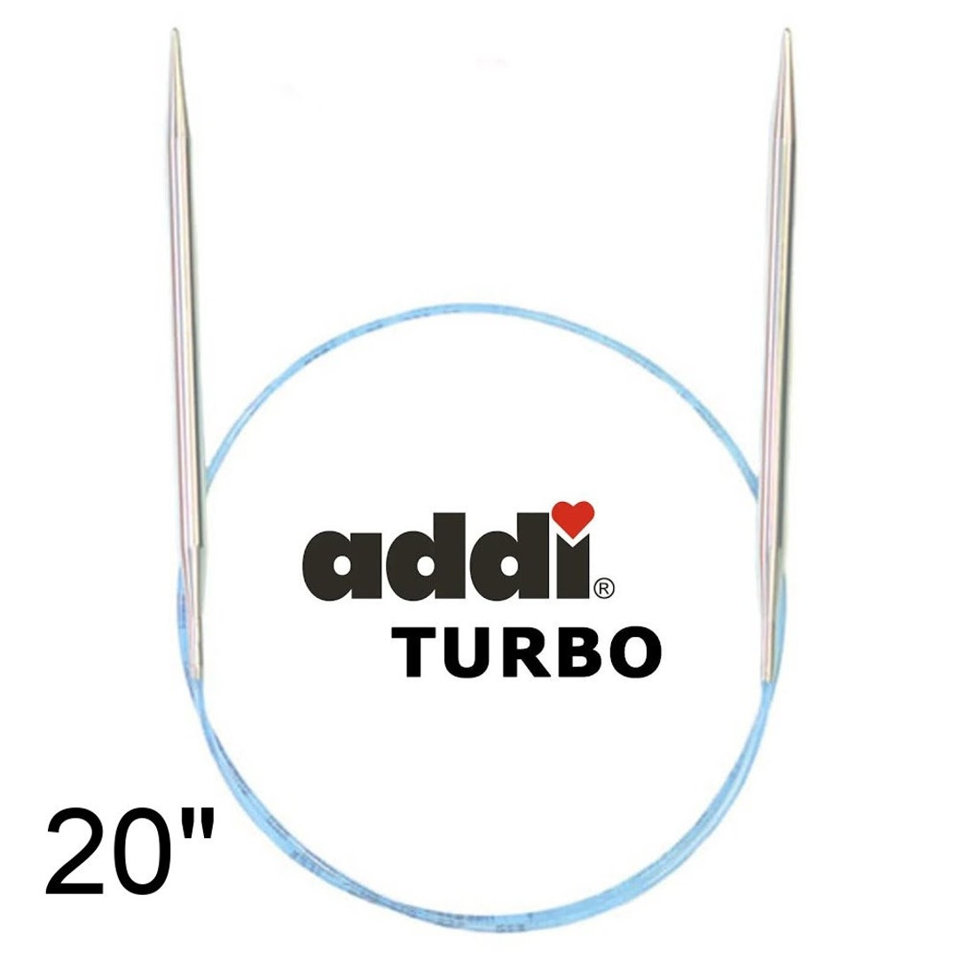 20 Inch (50 Cm) Addi Turbo Circular Knitting Needles - Available Size 0 ...