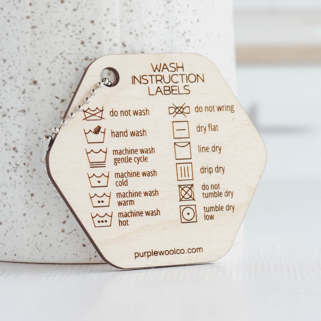 Wash Instructions Definitions Tool, Laundry Label Instructions, Knit ...