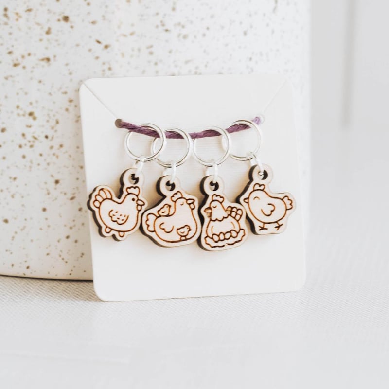 Stitch Markers Chickens - Etsy