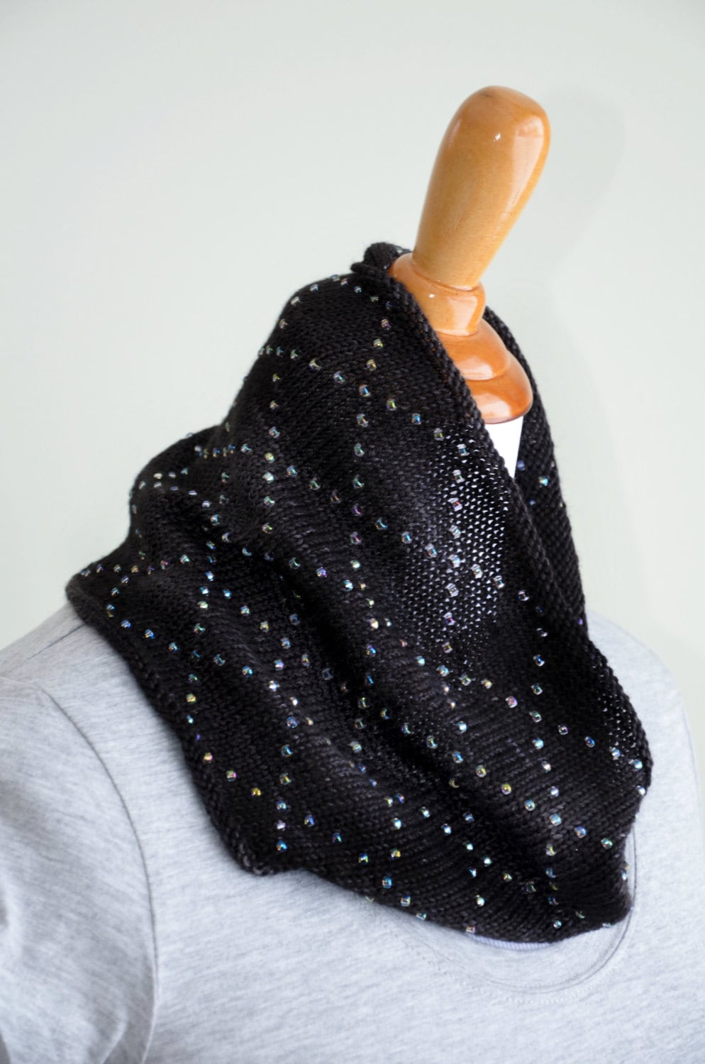 STARLIGHT COWL Knitting Pattern | PDF Cowl Knitting Pattern | Fingering ...