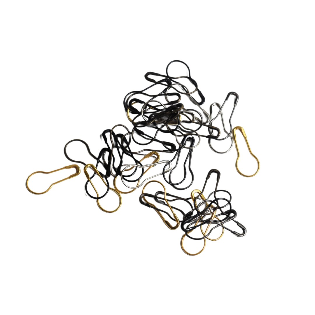 Metal Assorted Bulb Safety Pin Stitch Markers, Tarnish Resistant Brass ...