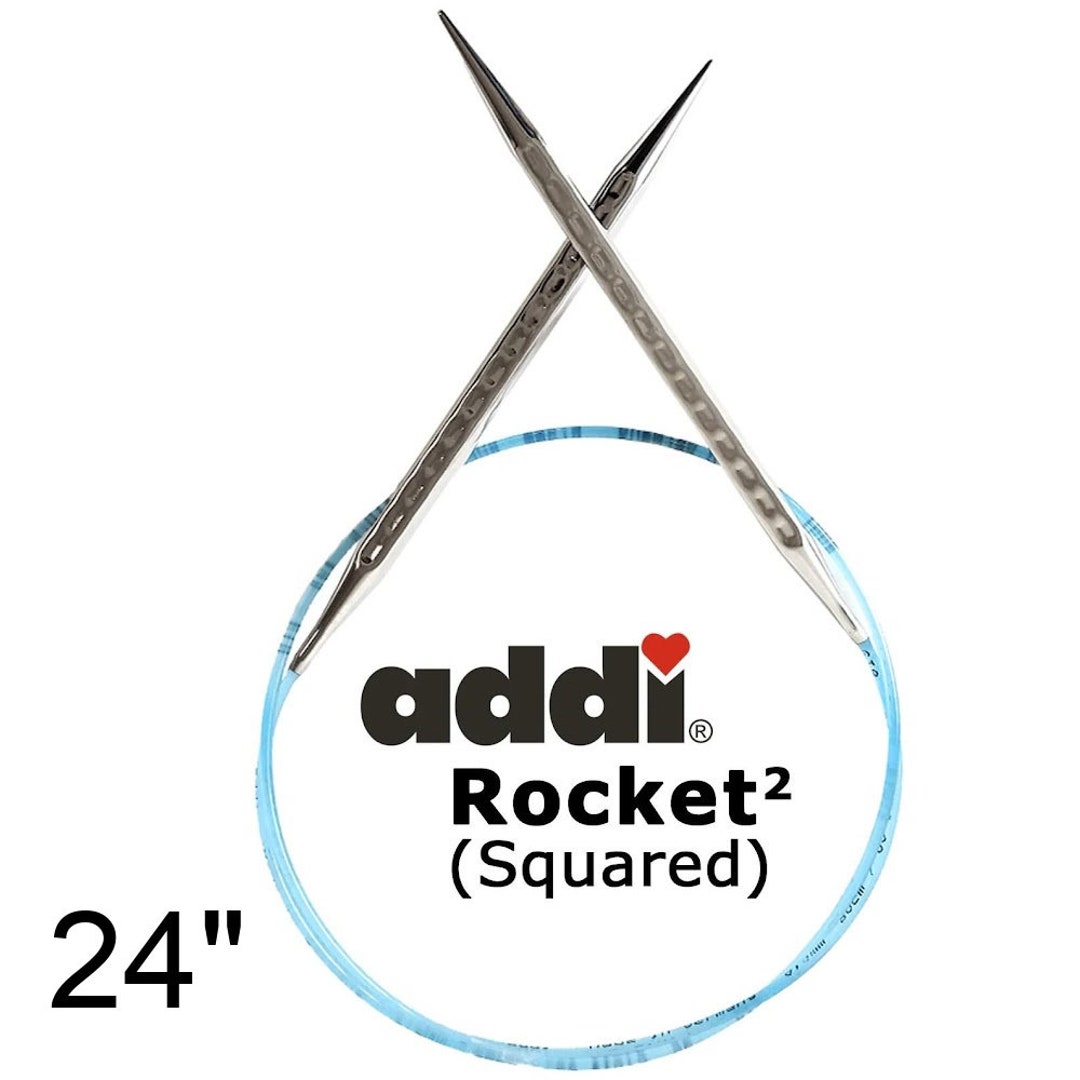 24 Inch (60 Cm) Addi Rocket SQUARED Fixed Circular Needles - Available ...