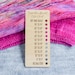 Temperature Blanket Color Chart, Reusable Wood Card, Crochet Blanket ...