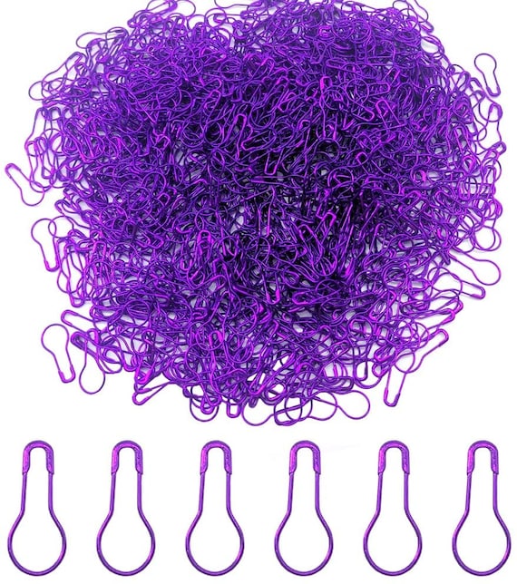 Metallic Purple Bulb Safety Pin Stitch Markers Tarnish - Etsy