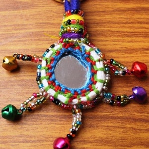 Set of 3 Pieces Handmade Decoration Mirror Ethnic Multi Color - Etsy
