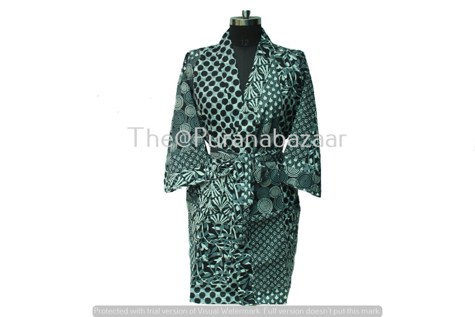 100% Cotton Indian Beach Kimono Robe Kimono RobeCotton | Etsy