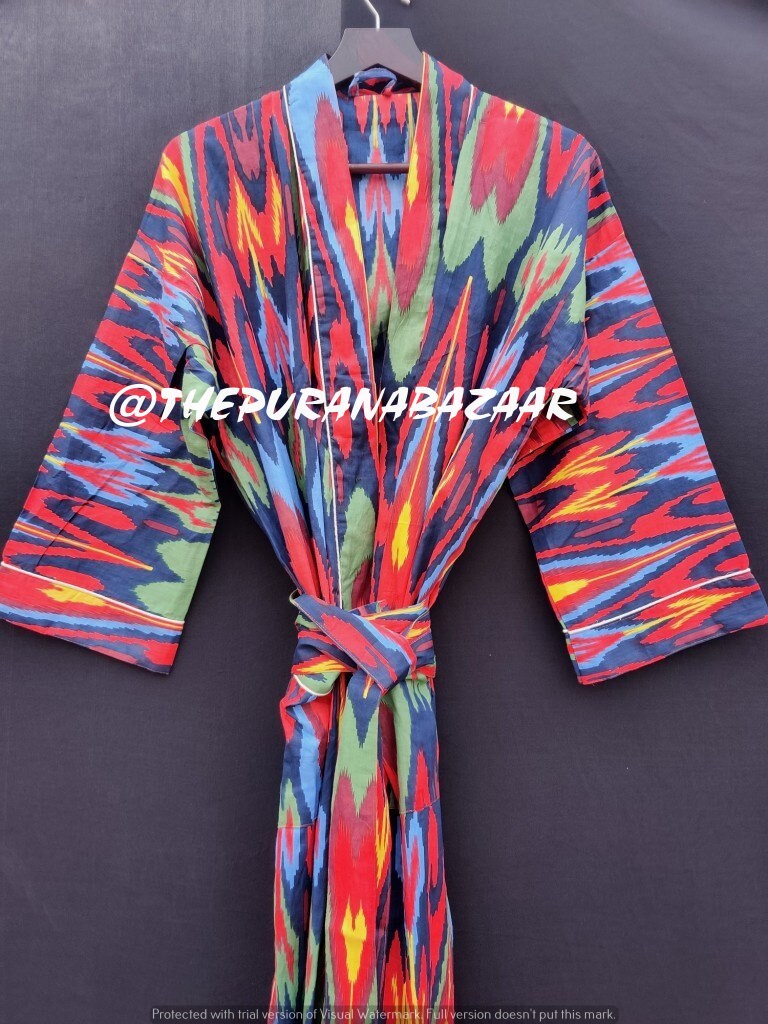 Ikat Kimono Dress Sustainable Clothing Sustainable Fashion - Etsy