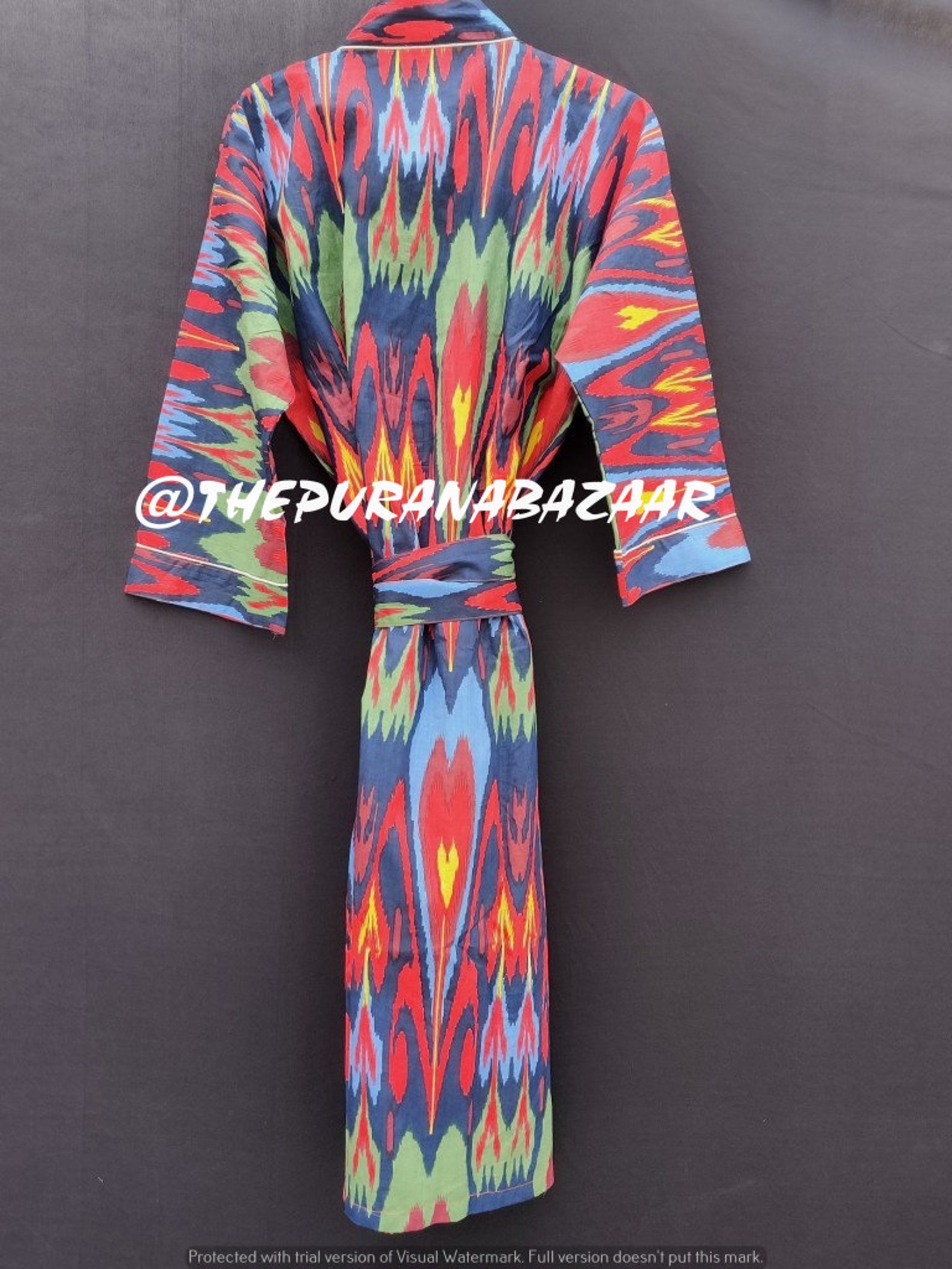 Ikat Kimono Dress Sustainable Clothing Sustainable Fashion - Etsy