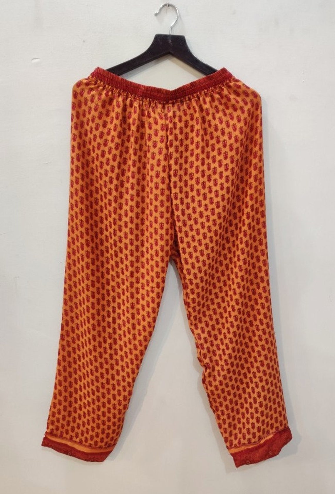 Indian Sari Pyjama Set Silk Blend Pajamas Silk Nightwear | Etsy