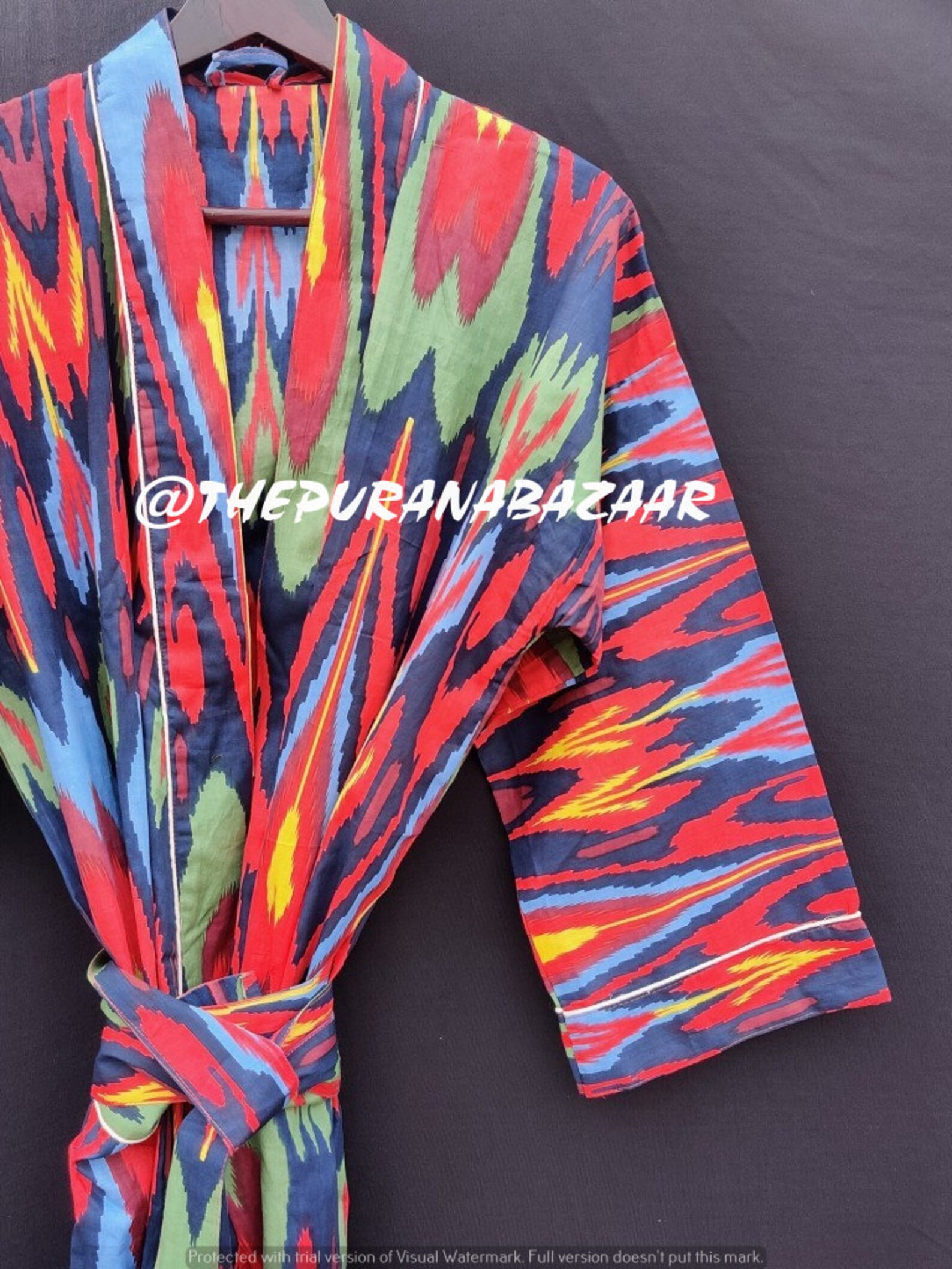 Ikat Kimono Dress Sustainable Clothing Sustainable Fashion - Etsy