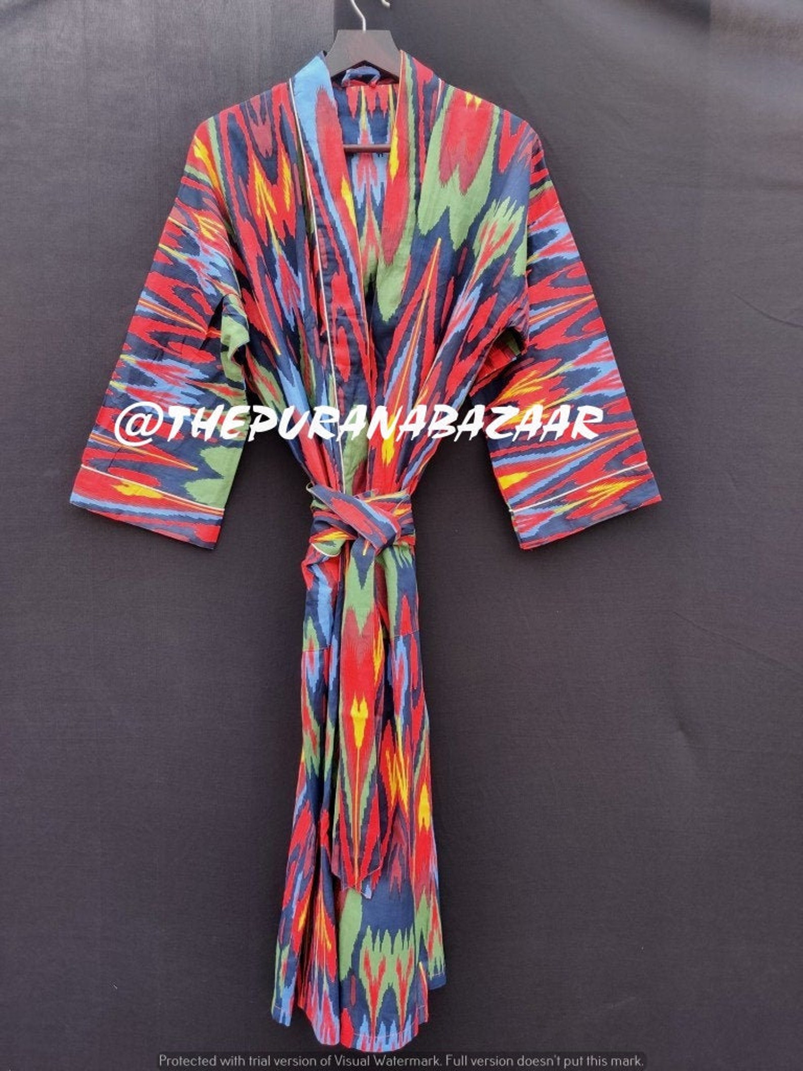 Ikat Kimono Dress Sustainable Clothing Sustainable Fashion - Etsy