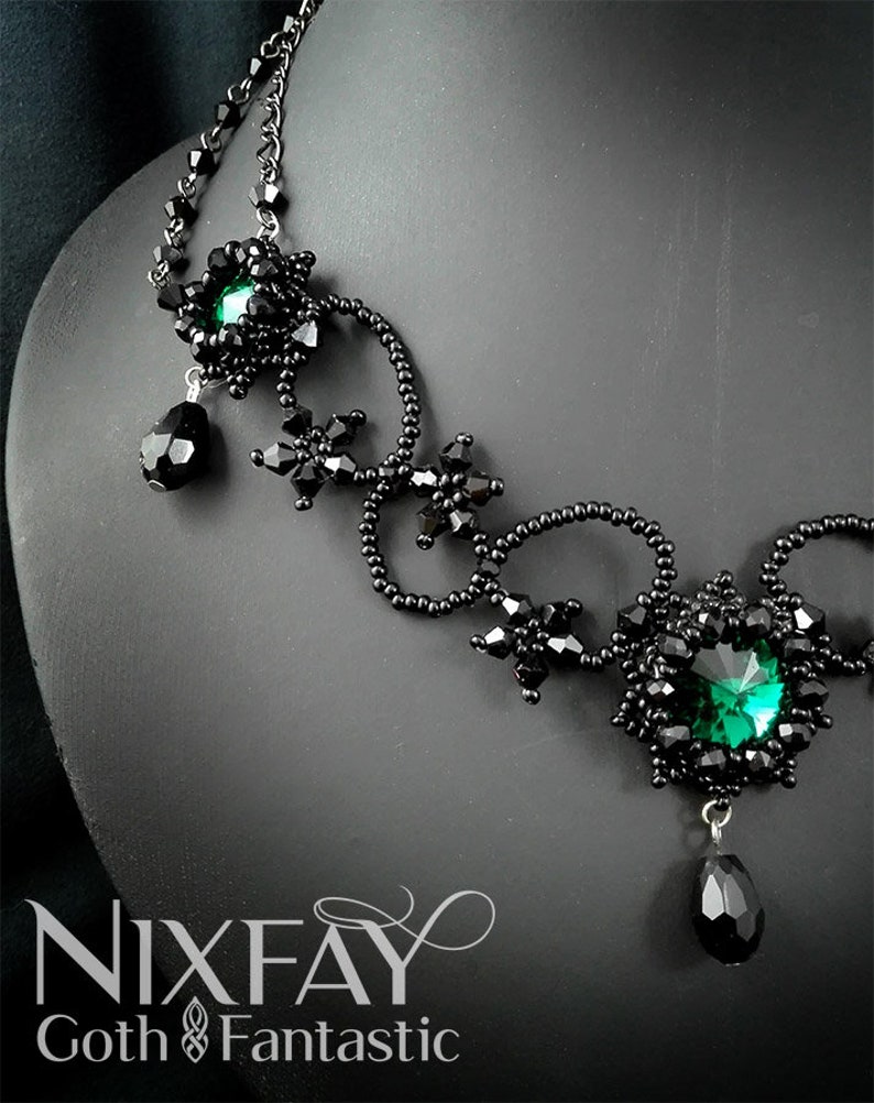 Crystal Necklace Mermaid/fantasy Goth Necklace | Etsy